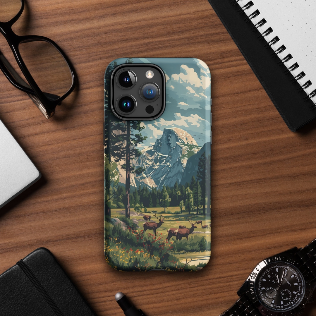 Yosemite National Park Phone Case for Iphone, Cooks Meadow View With ...