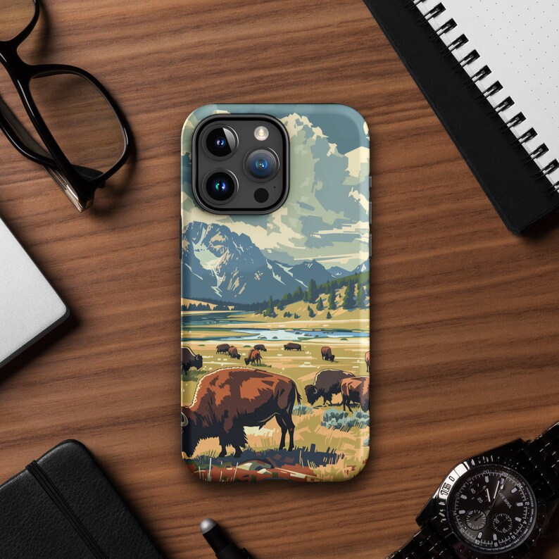 Yellowstone National Park Phone Case for Iphone, Scenic Lamar Valley ...