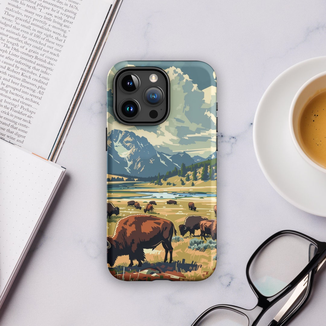 Yellowstone National Park Phone Case for Iphone, Scenic Lamar Valley ...