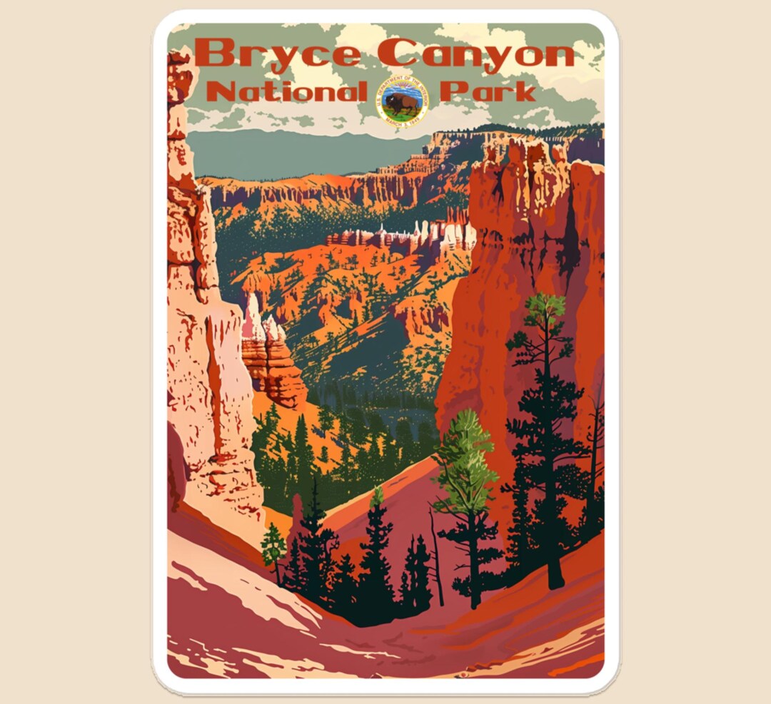 Bryce Canyon National Park Sticker | Die Cut Stickers | National Parks ...