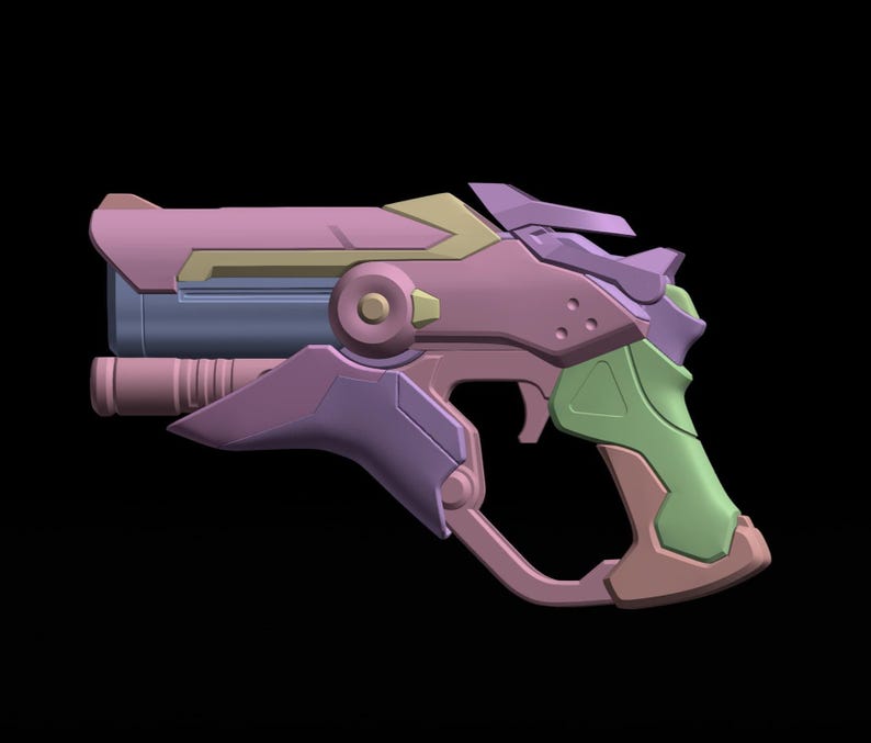 Unpainted Mercy's Caduceus Blaster Overwatch 2 DIY Replica Model 1:1 ...