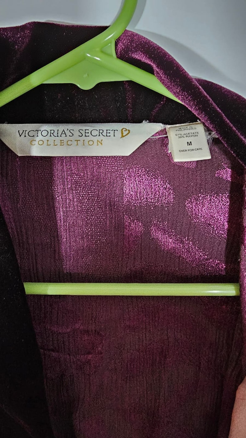 Vintage Victoria's Secret Collection 2pc Robe and Pants Set, Velvet ...