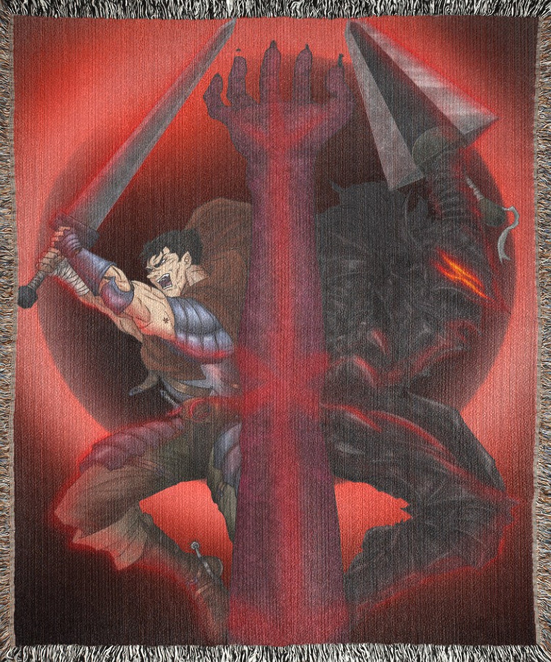 Berserk Brand of Sacrifice - Woven Art Blanket Tapestry Rug - Guts Art ...