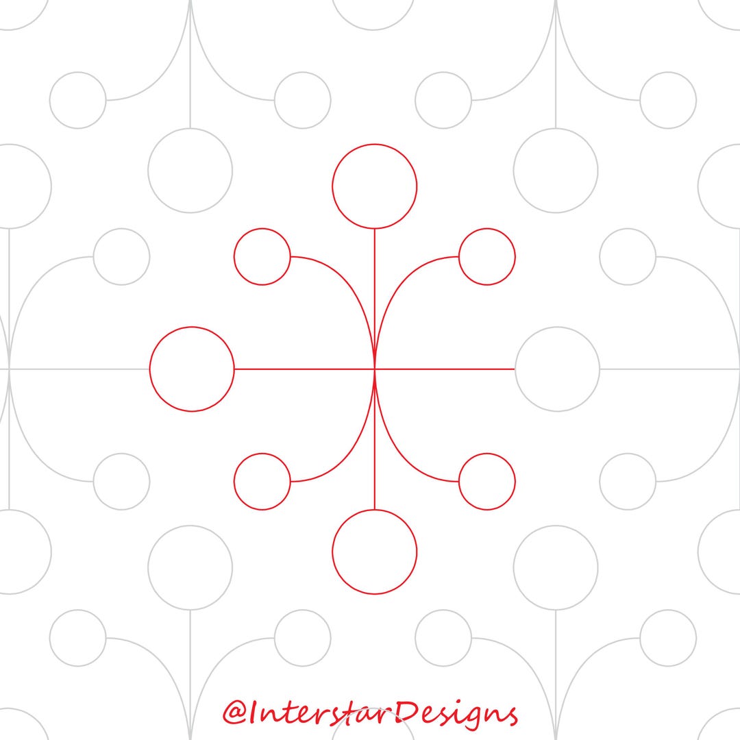 Bubble Branch E2E Quilting Pattern - Etsy