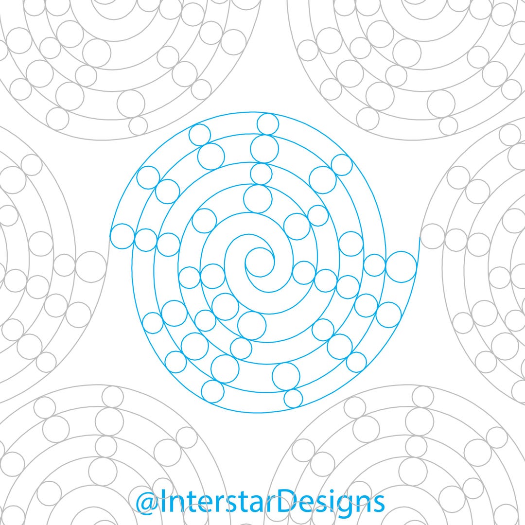 Ammonite Bubbles E2E Longarm Quilting Pattern - Etsy