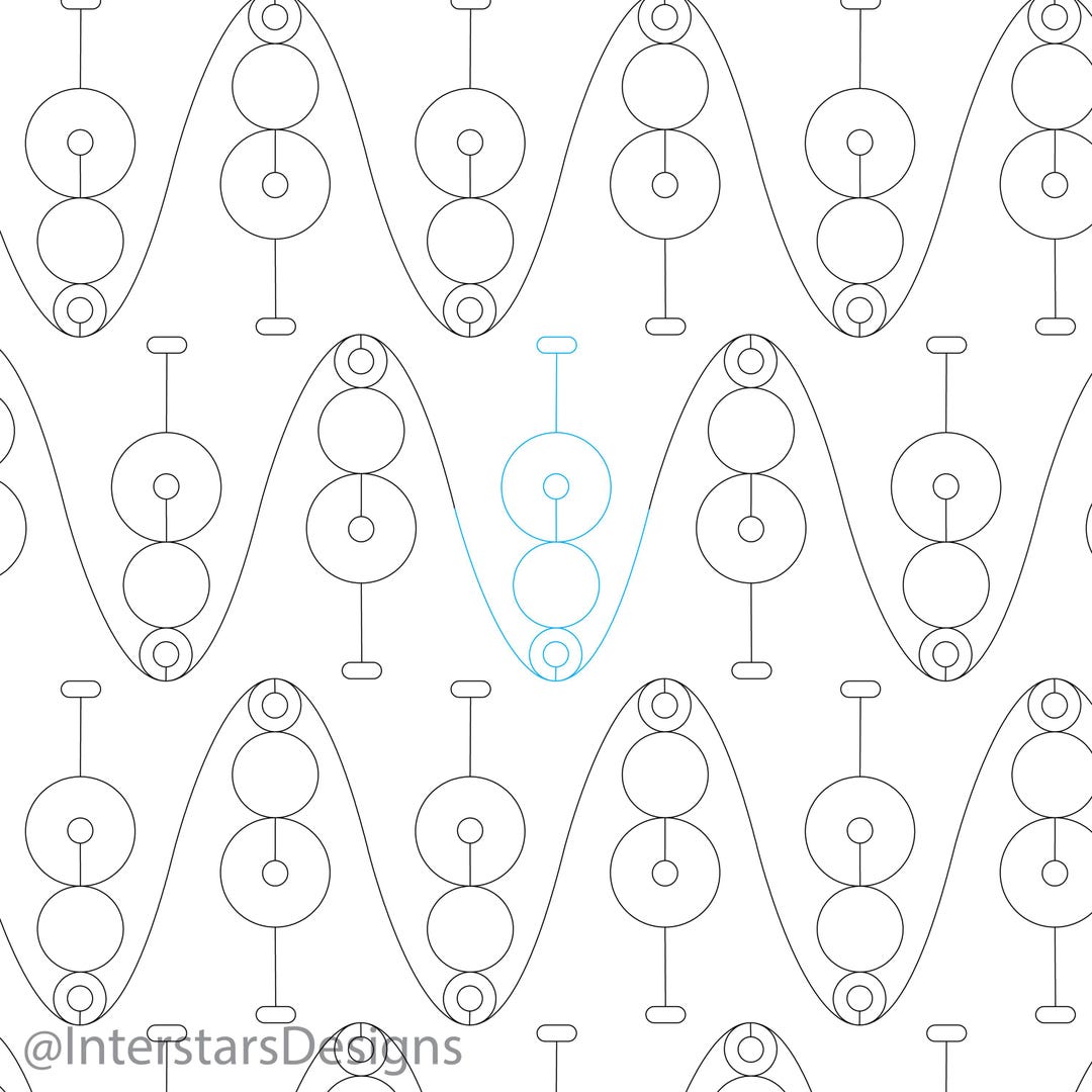 Sine Hoops E2E Quilting Pattern - Etsy