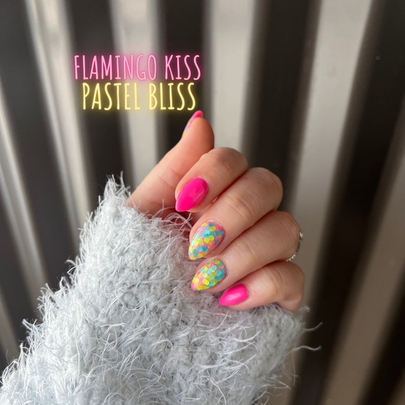 Flamingo Kiss Dip Powder for Nails, Nail Dip Powder, Nail Powder Gift ...