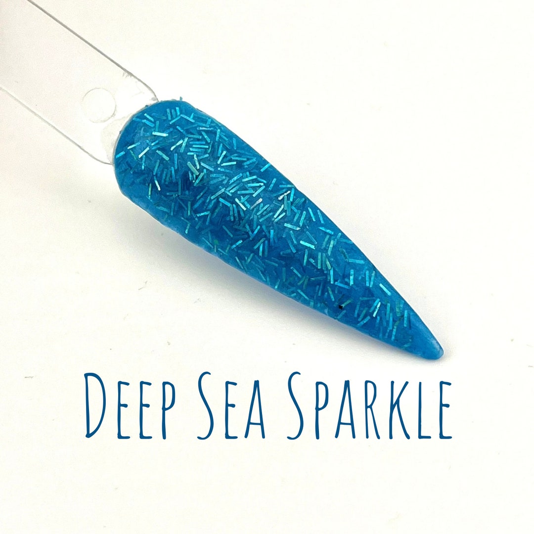 Deep Sea Sparkle Dip Powder for Nails, Nail Dip Powder, Nail Powder ...