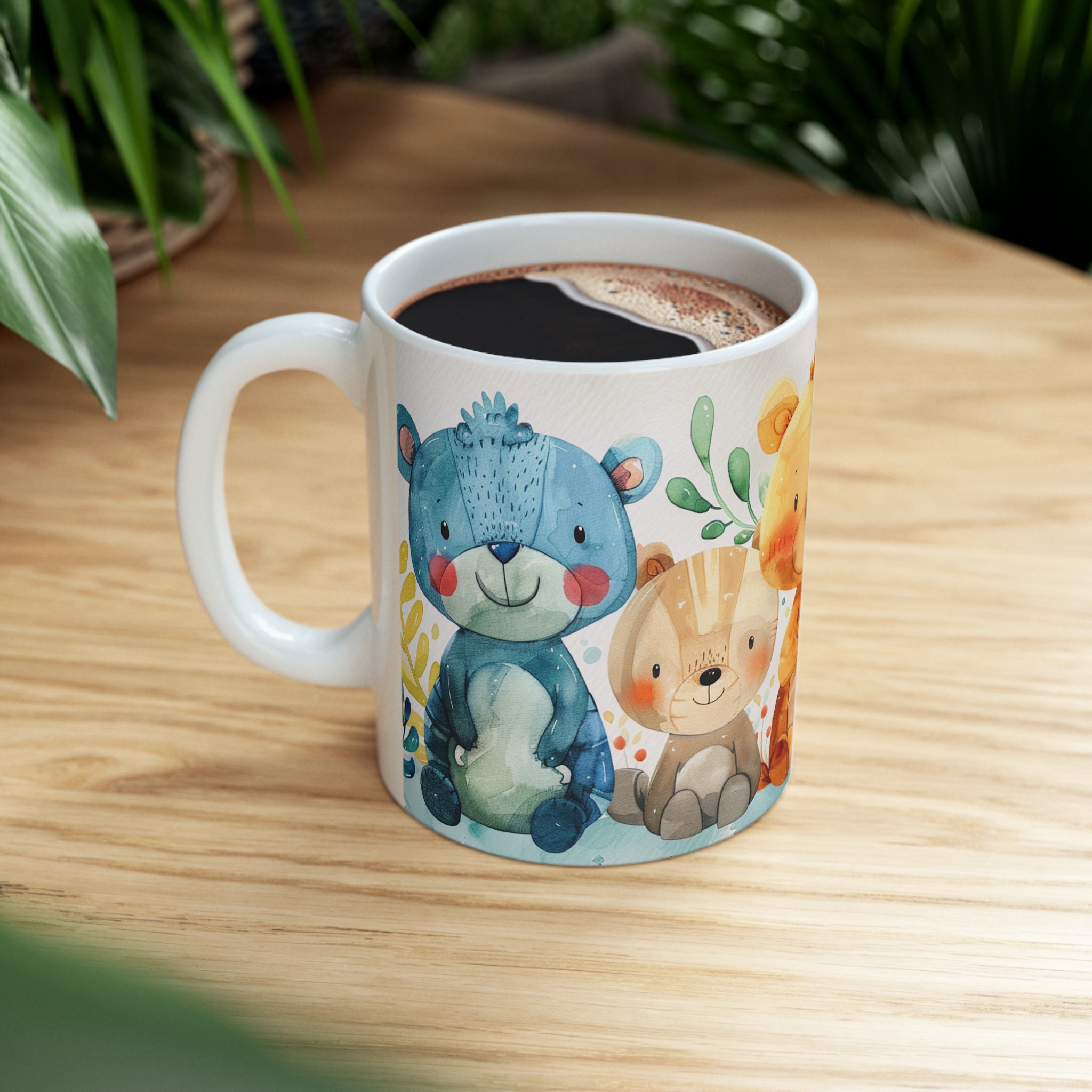 Cute Animated Animals, Ceramic Mug, Decorative Coffee Mug or Tea ...