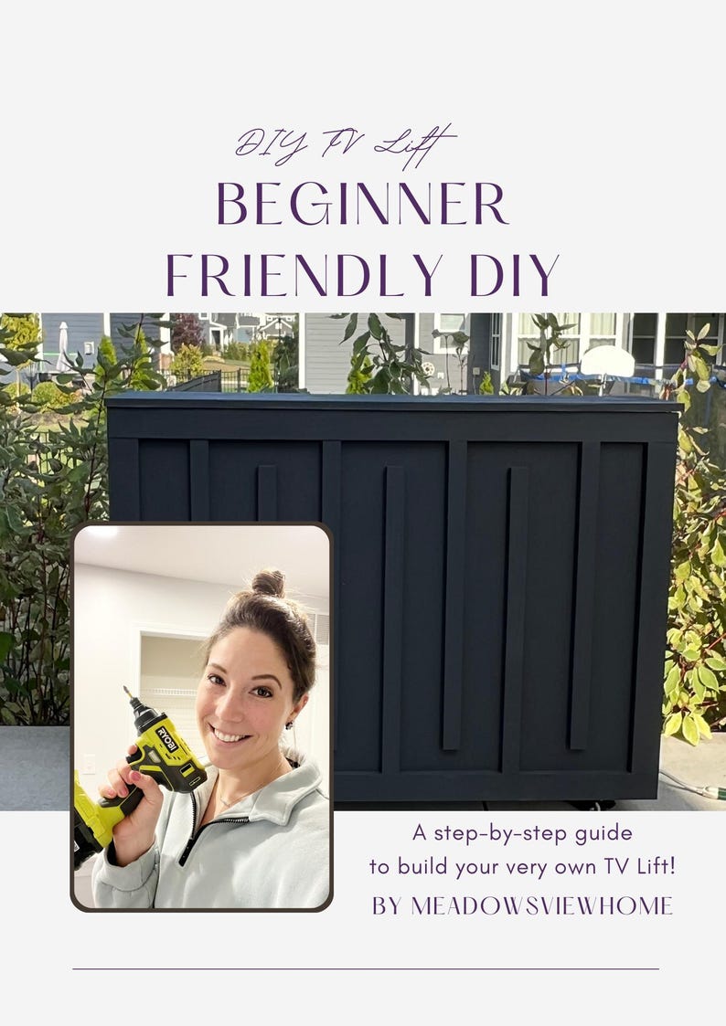 DIY TV Lift Beginner Friendly DIY - Etsy