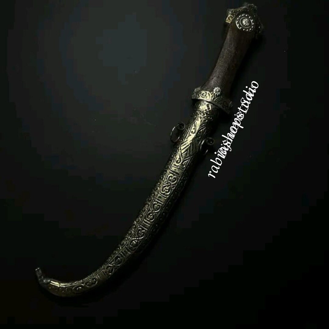 The Luxurious Traditional Amazigh Dagger Decorated With Hand Carvings:a ...