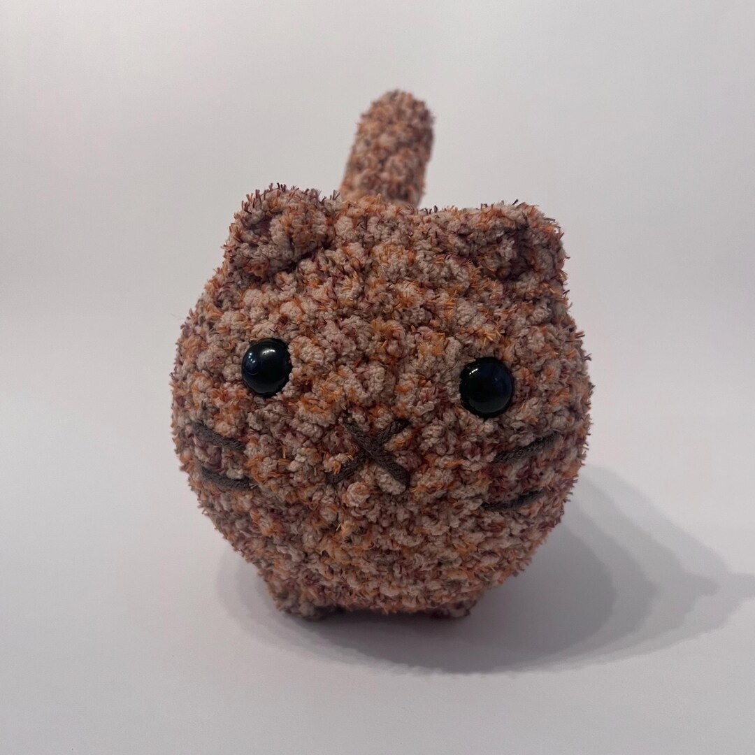 Crochet Loaf Cat Plushie: Polyester Stuffed Animal - Etsy