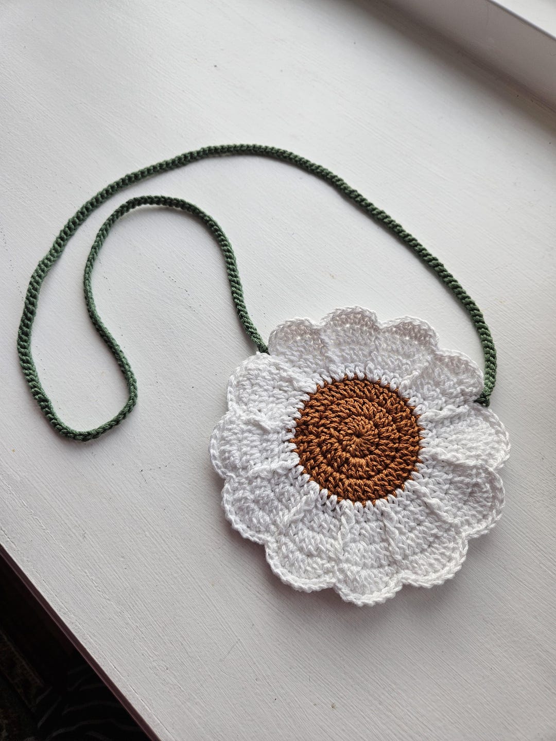 Boho Crochet Daisy Flower Purse: Toddler Crossbody Bag - Etsy