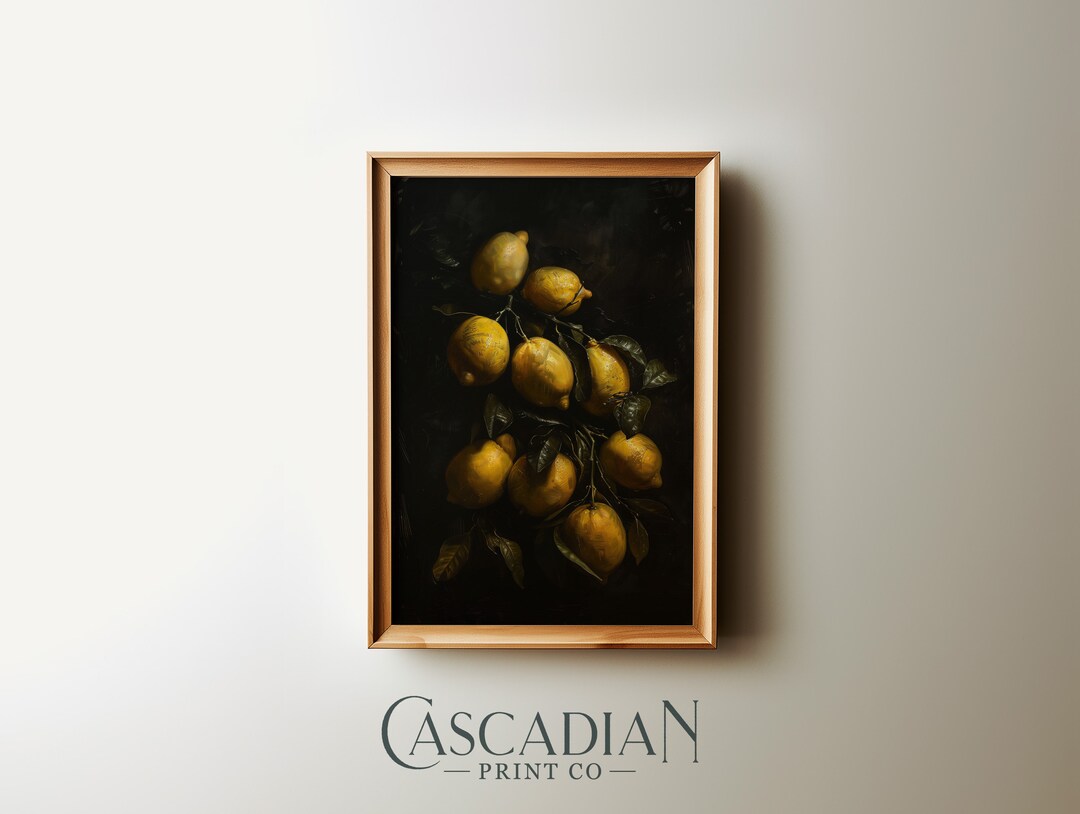 French Country Lemon Painting Still Life Fruit Painting Baroque Still ...