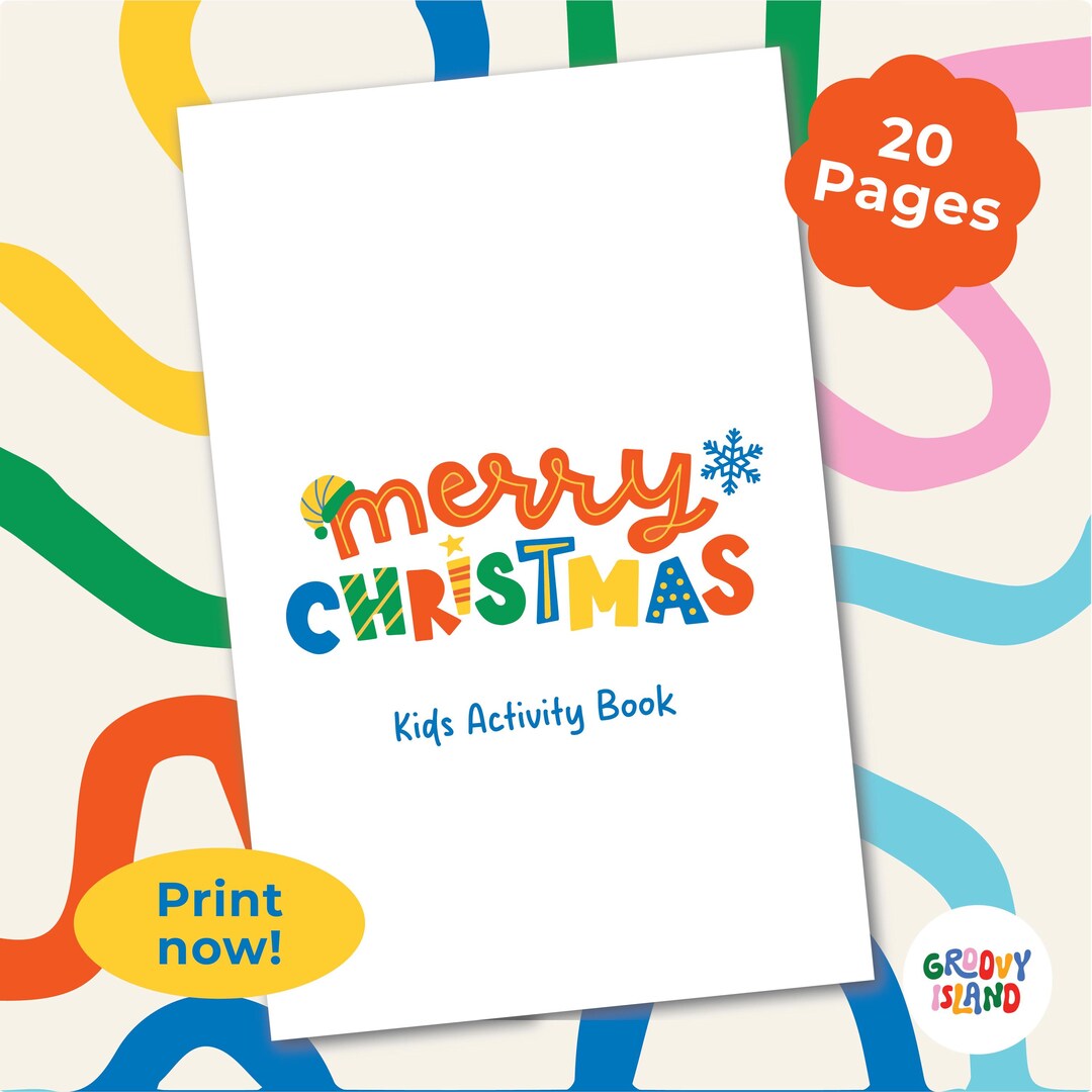 Christmas Activity Book, Kids Educational Activities, Kids Holiday ...