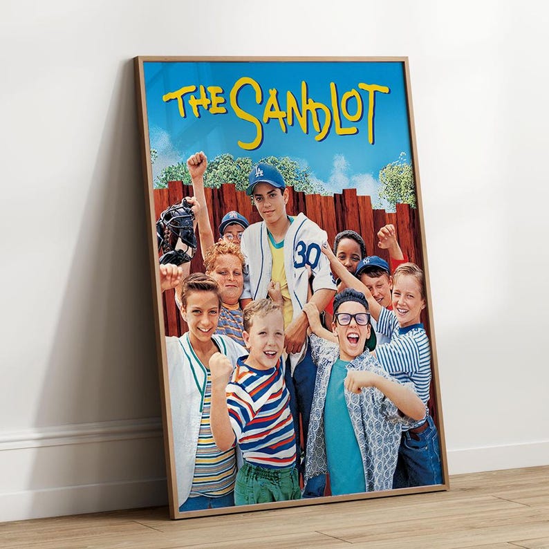1993 the Sandlot Movie Poster Benny the Jet Smalls Ham Squints Beast ...