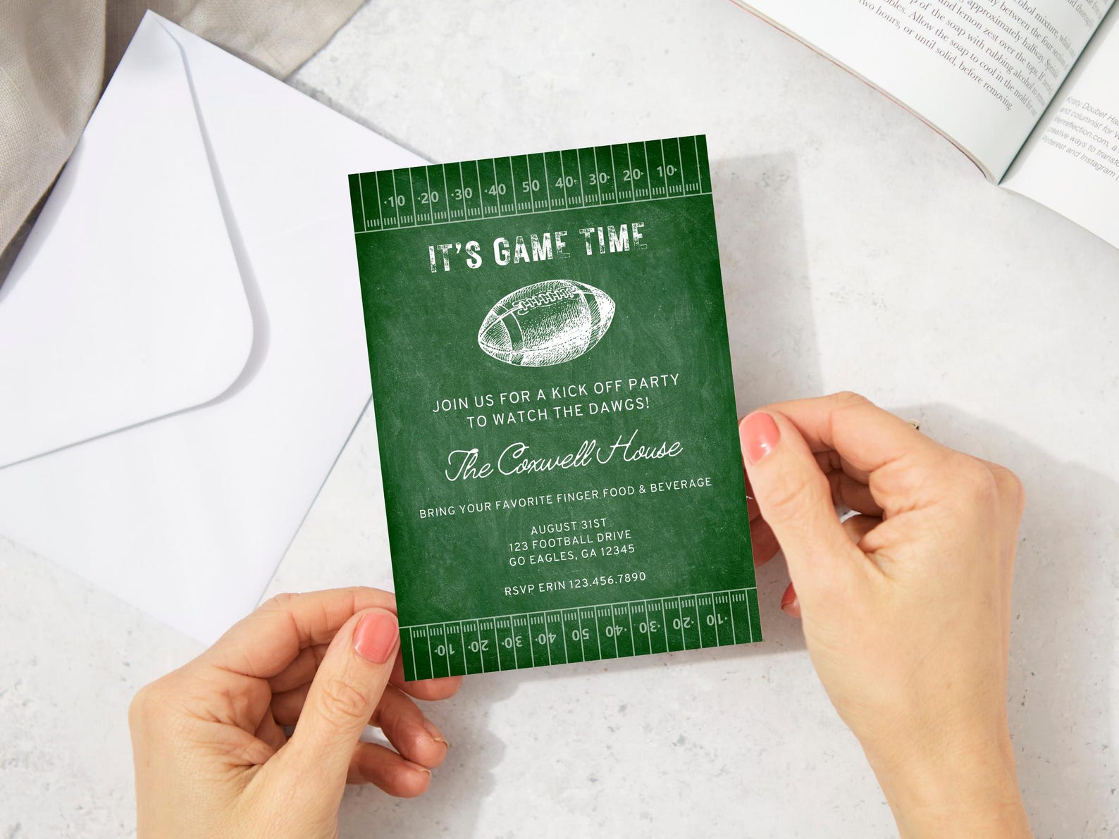 Football Watch Party Invitation Template (digital Download) - Etsy