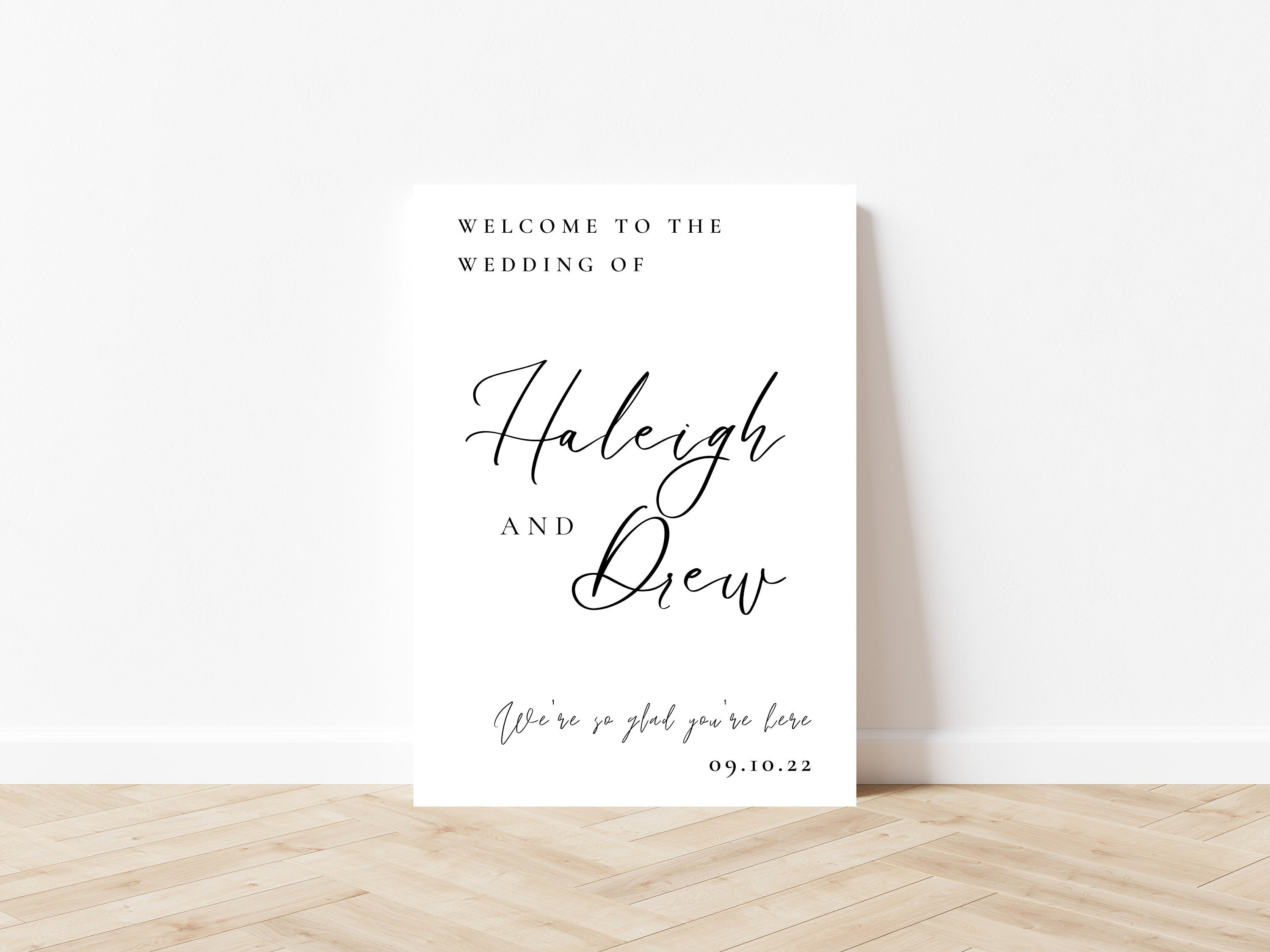 Wedding Welcome Sign Template Bundle, Modern Wedding Printables ...