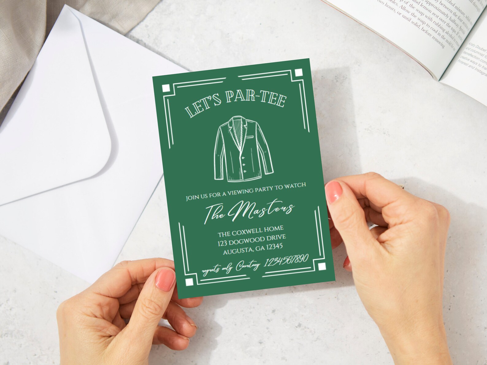 Masters Watch Party Invitation Golf Party Masters Viewing Party Lets ...