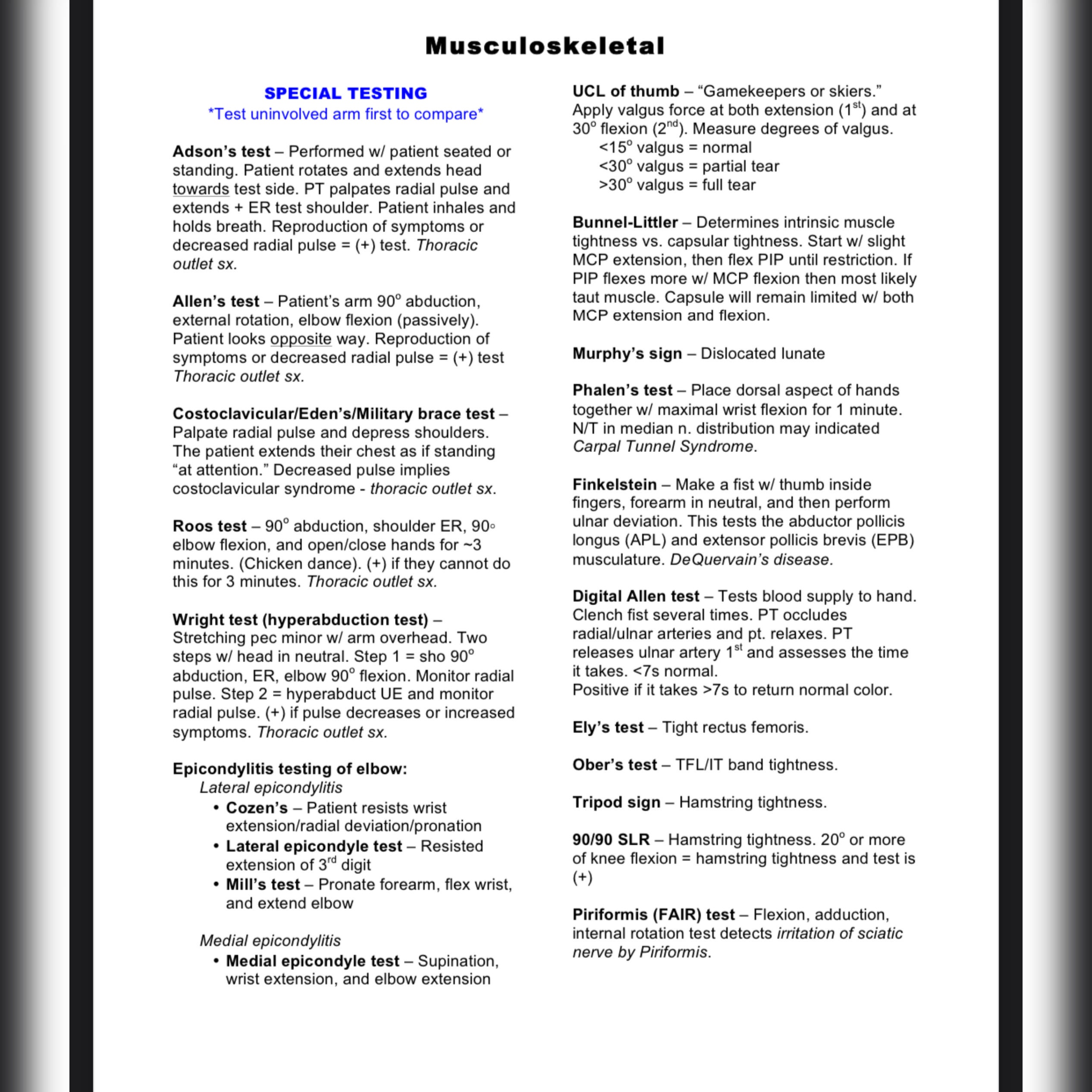 NPTE Study Guide: Cardiopulmonary, Neuro, Musculoskeletal (PDF) - Etsy