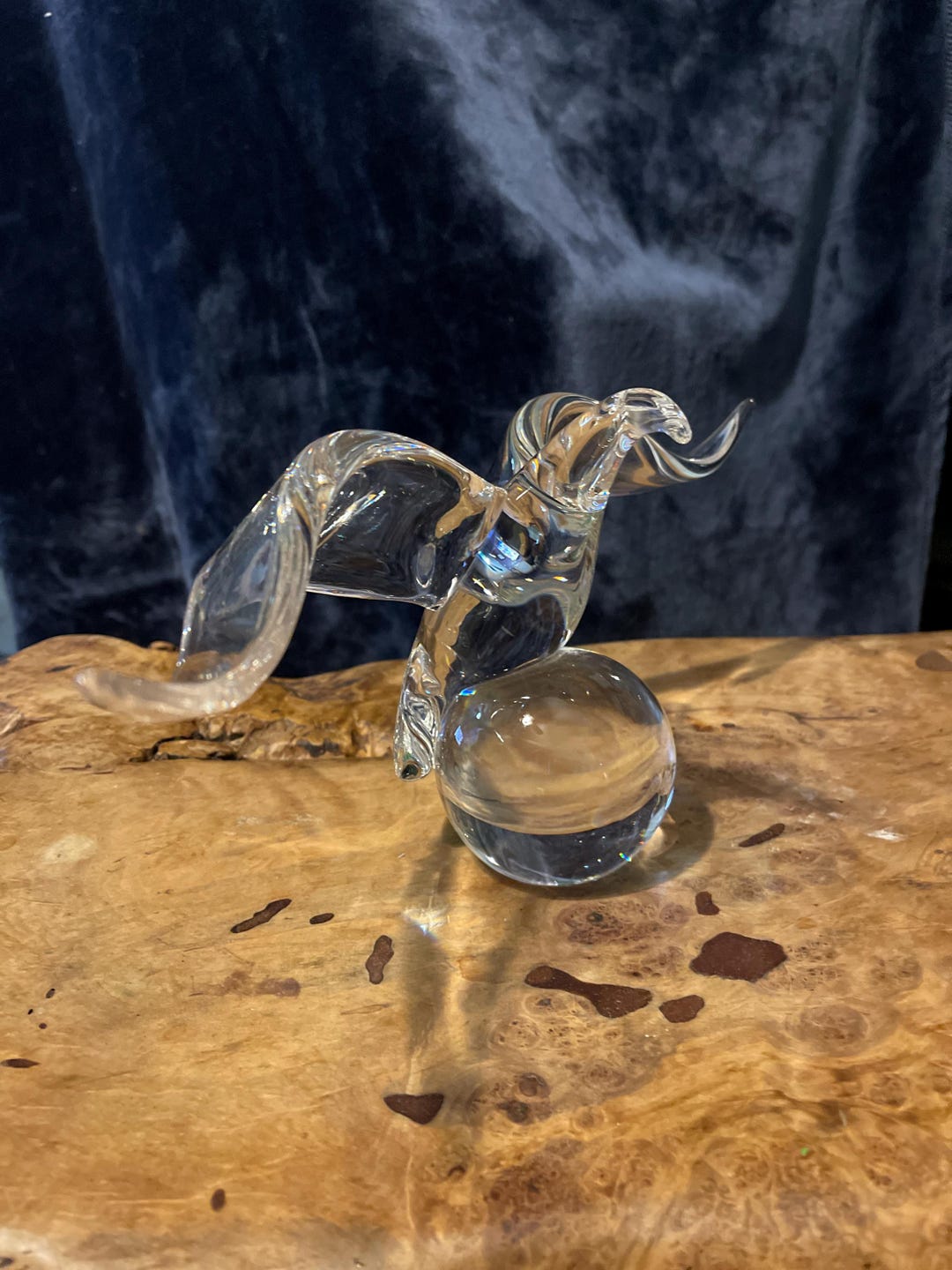 Steuben Art Glass Large Eagle on Ball Globe by James Houston Patriotic ...