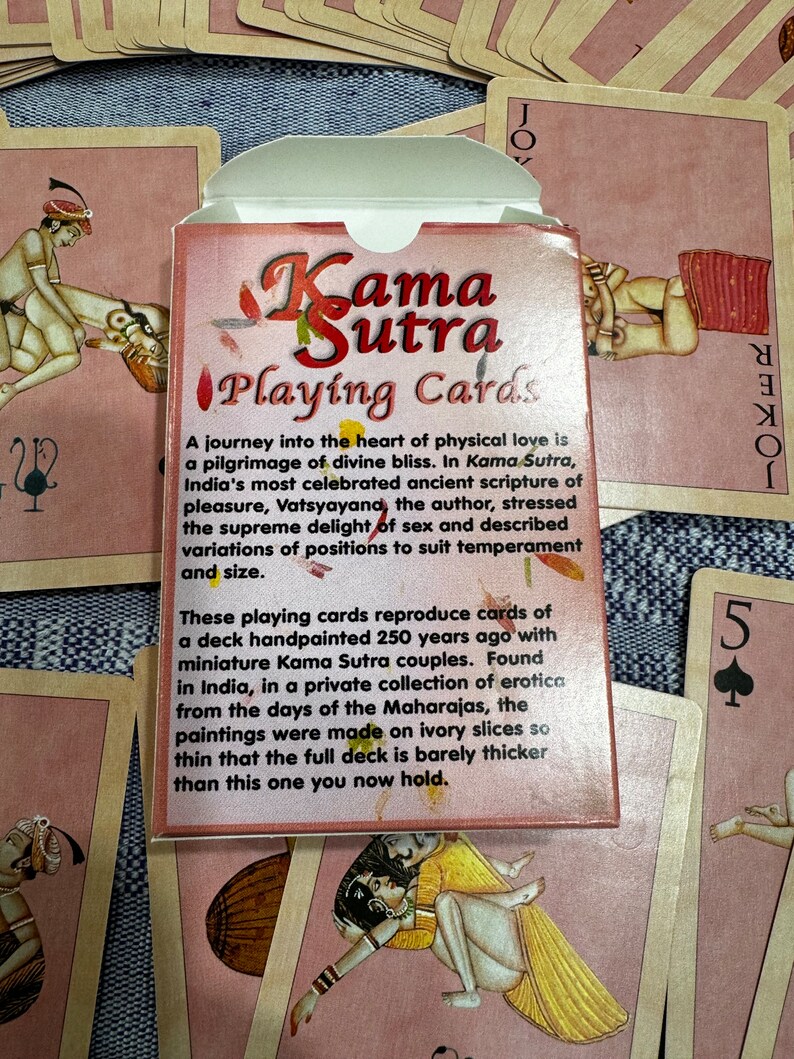 Vintage/old Kama Sutra Playing Cards - Etsy