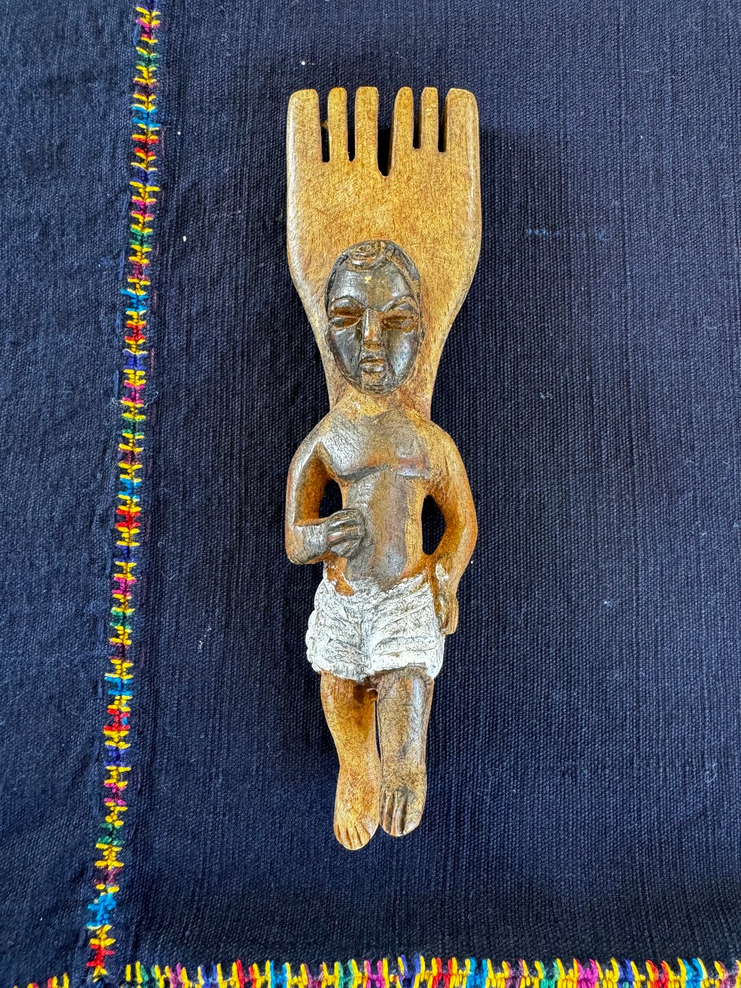 Old/vintage Indigenous Guatemalan Wooden Slingshot Hand Carved Baby ...