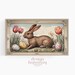 Easter Bunny Illustration, Vintage Floral Frame, Easter Frame Tv Art ...