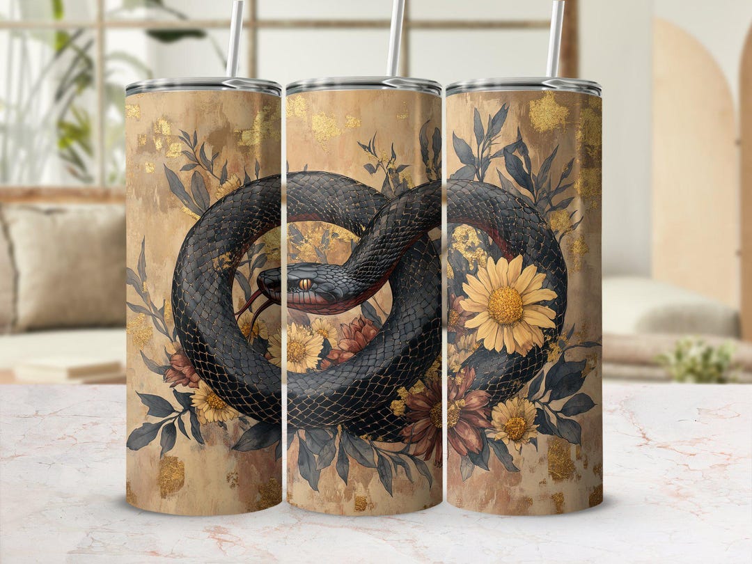 Red-bellied Black Snake 20 Oz Skinny Tumbler Wrap PNG, Australian ...