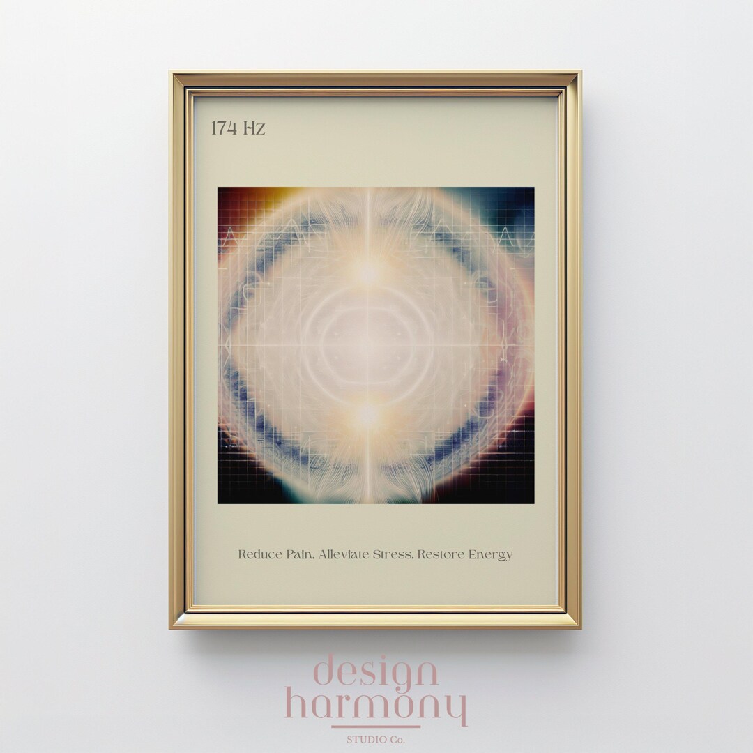 Solfeggio Frequencies Poster - 174 Hz, Reduce Pain, Alleviate Stress ...