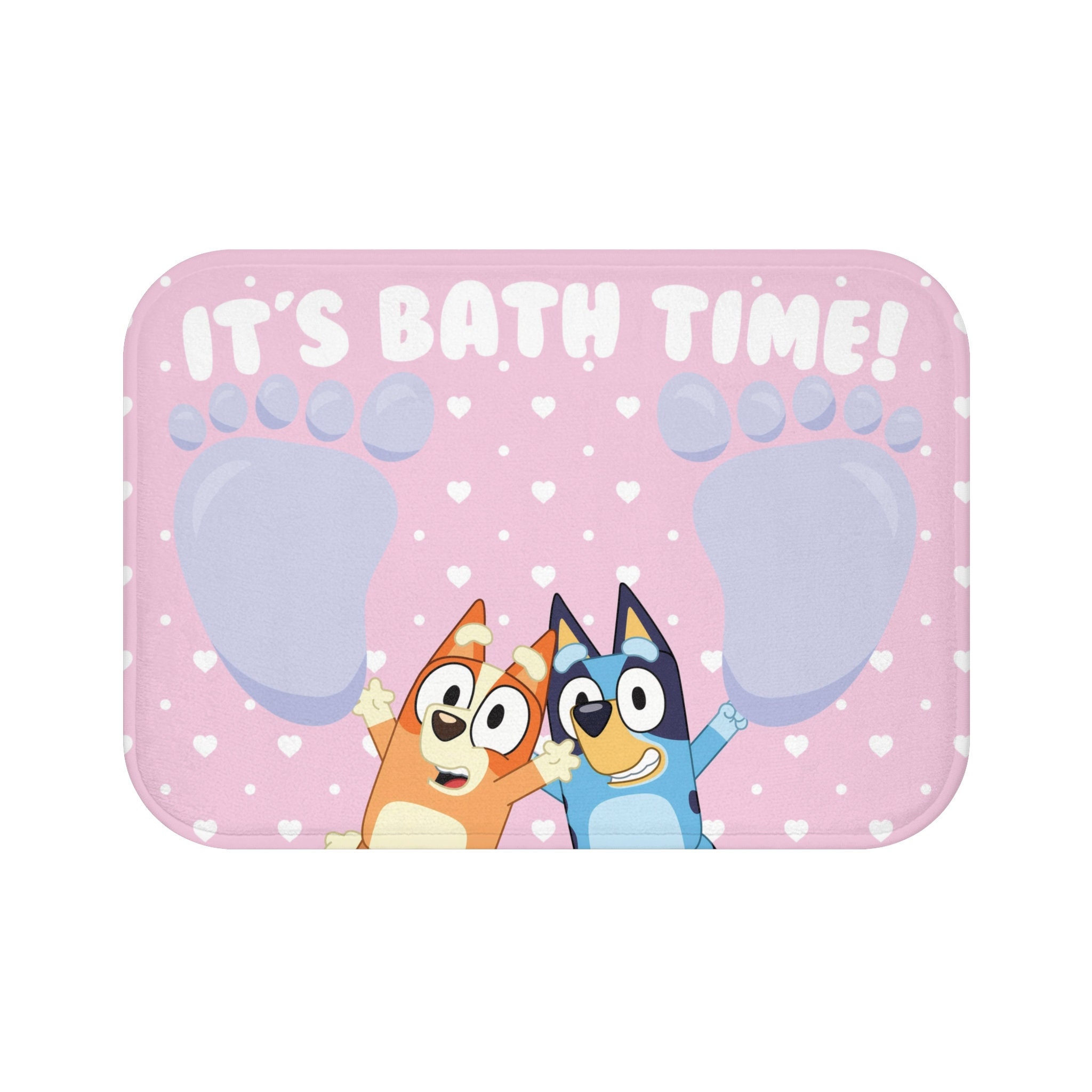 Bluey Kids Bath Mat Heeler Sisters Bath Mat Bluey & Bingo Bathroom ...