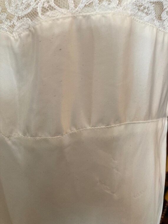 1930’s Basque waist satin slip 1930’s slip 1930’s nig… - Gem