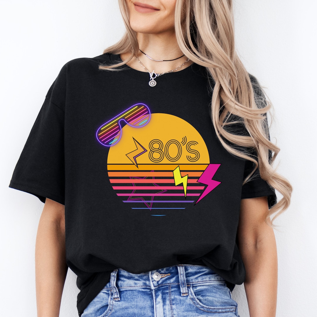 Back to the 80s Tshirt, Vintage Style Bold Graphics Tshirt, Pop Culture ...