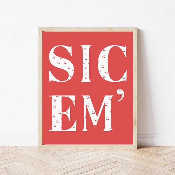 Sic Em - Etsy