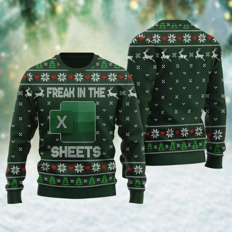 Excel Ugly Sweater Etsy