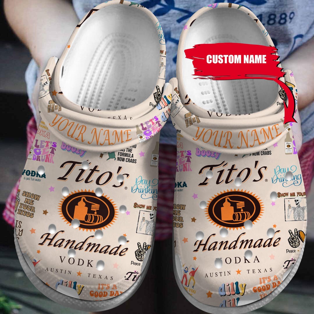 Titos Vodka Shoes, Custom Titos Vodka Sandals, Titos Handmade Shoes ...