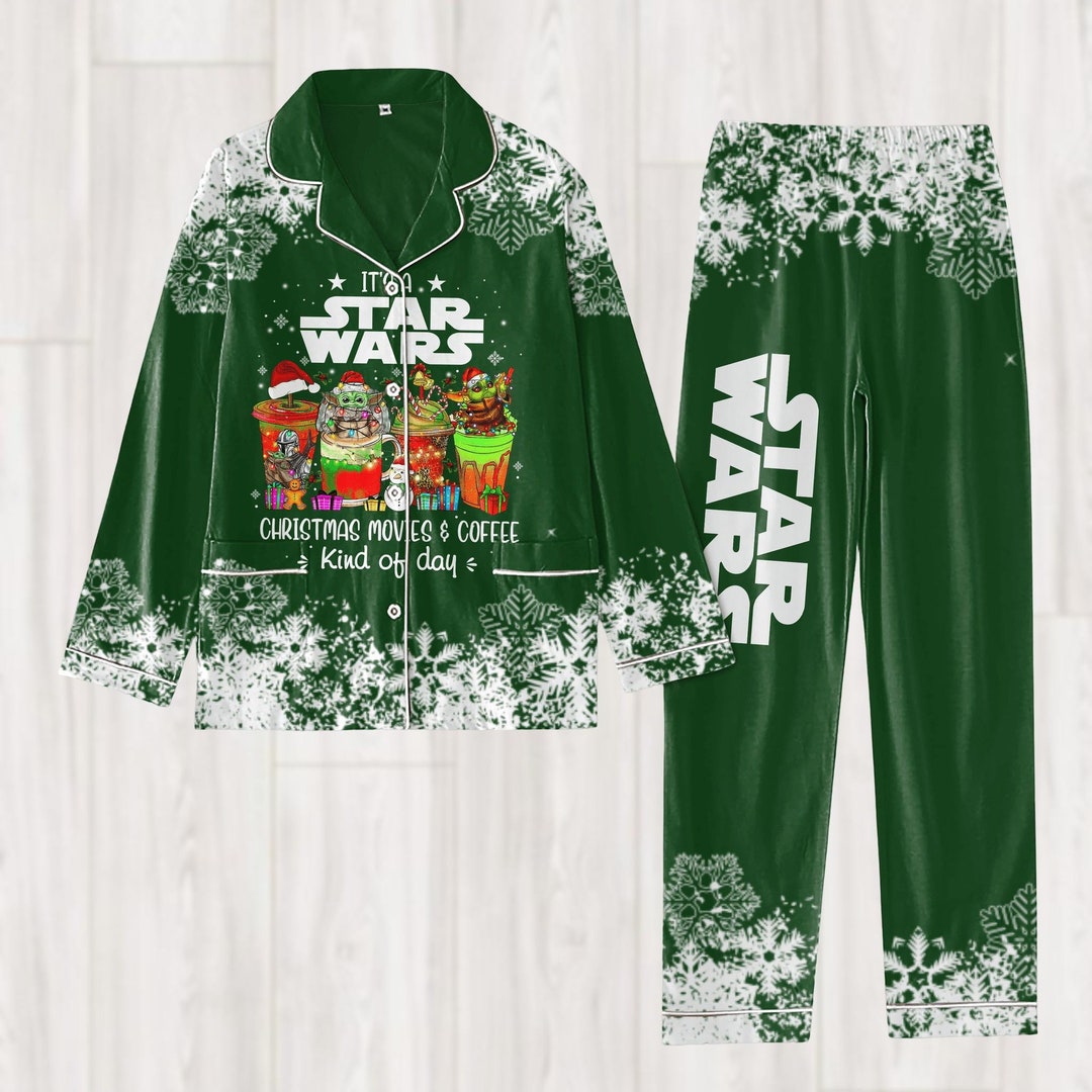 Star Wars Christmas Pajamas, Baby Yoda Santa Pajamas Set, Grogu Xmas ...
