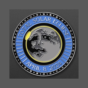 2024 Total Solar Eclipse Commemorative Hard Enamel Pin Collectors ...
