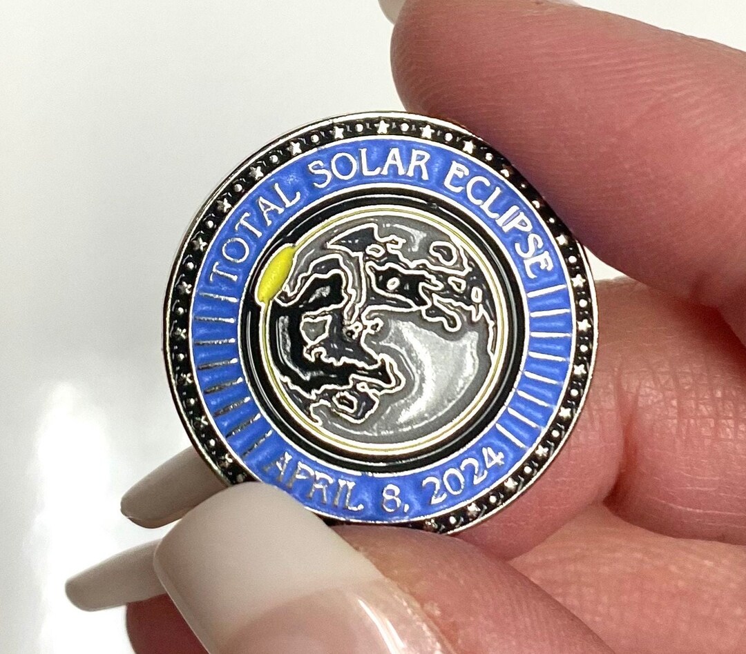 2024 Total Solar Eclipse Commemorative Hard Enamel Pin Collectors ...