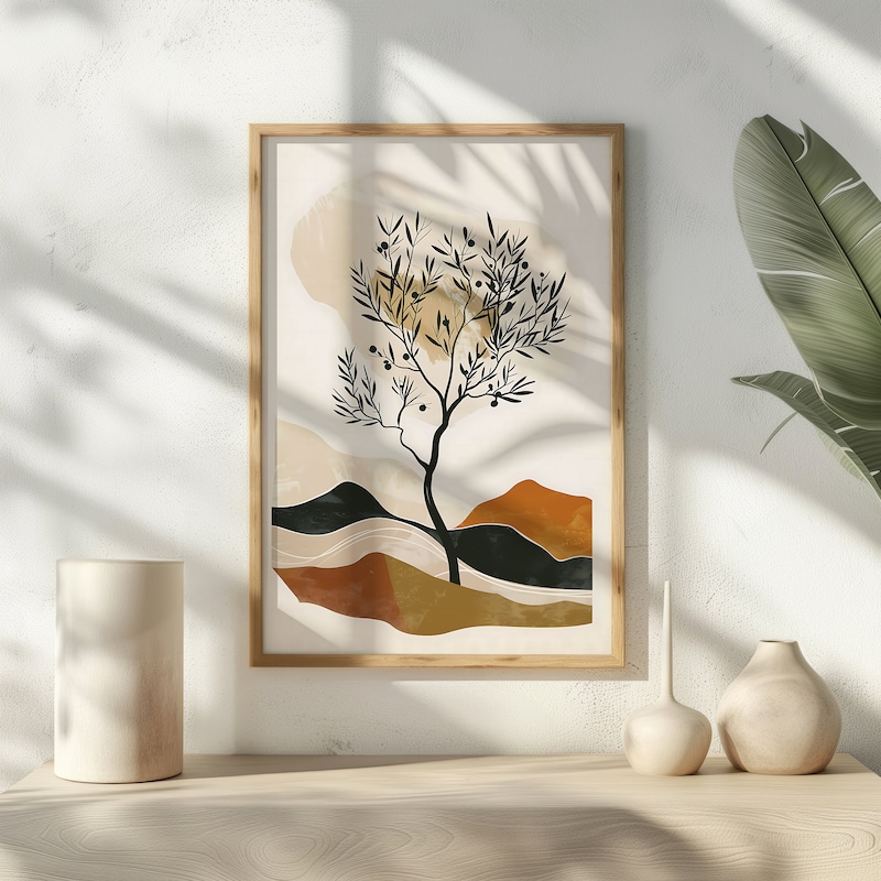 Modern Tree Art - Etsy