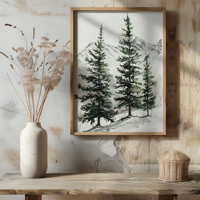 Modern Tree Art - Etsy