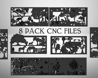 CNC CUTTING FILE Safari Scenes Bundle Pack Download Digital Cut Files ...