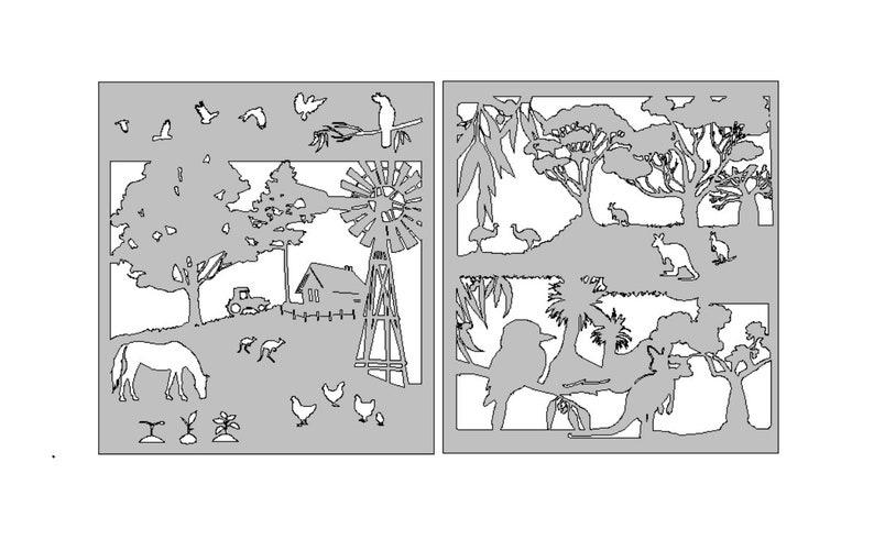 CNC CUTTING File-outback & Farm Designs Bundle Pack - Download Digital ...