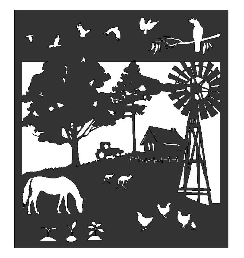 CNC DXF CUTTINGFILE- Outback & Farm Australian Designs Bundle Pack ...