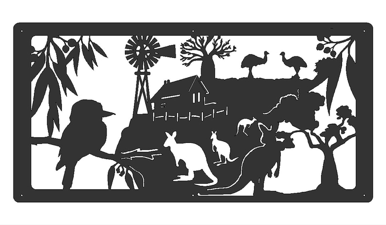 CNC DXF CUTTINGFILE- Australian Landscape / Outback Design Bundle Pack ...