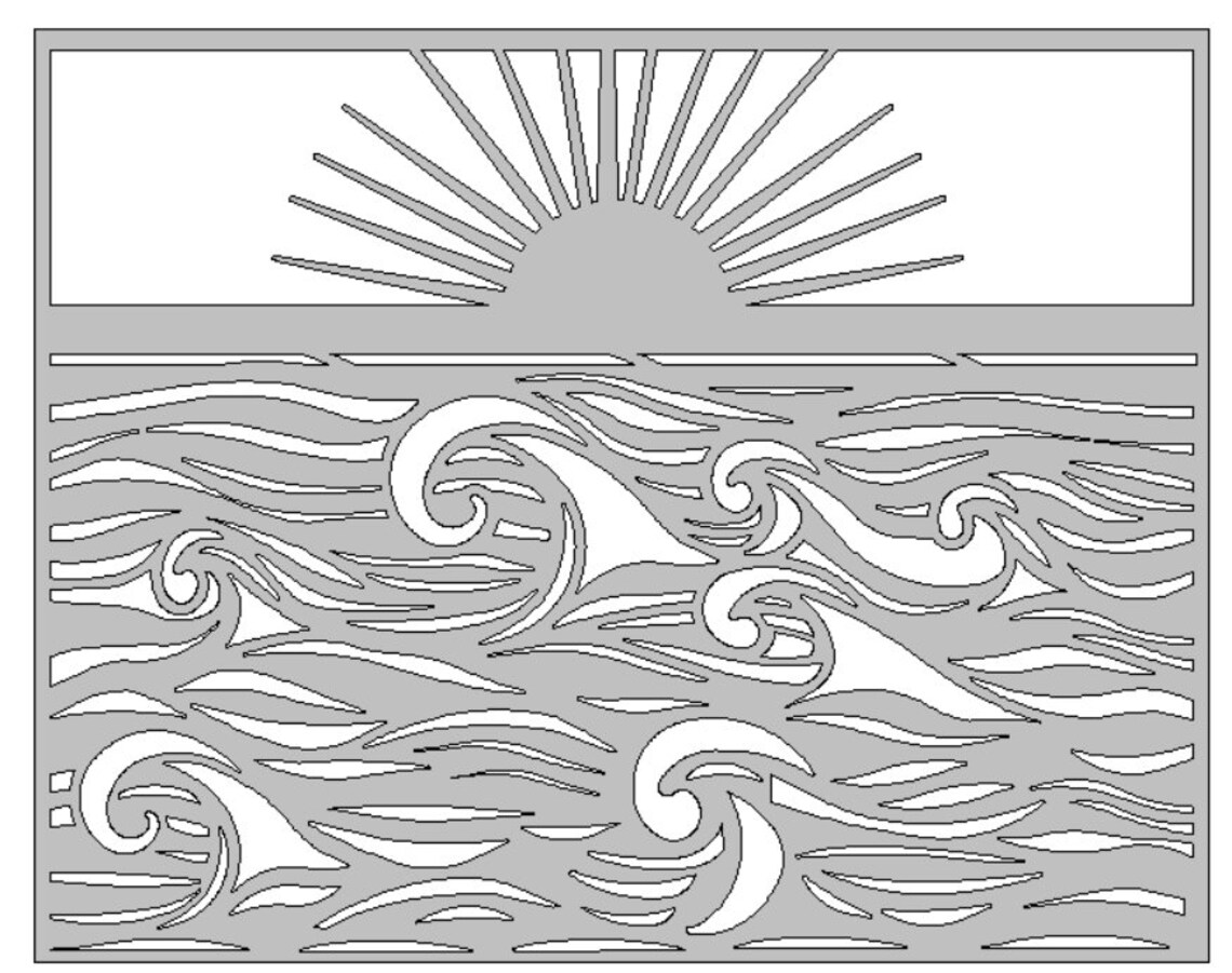 CNC CUTTING FILE - Dxf Sunset Design - Bundle Pack - Download Digital ...