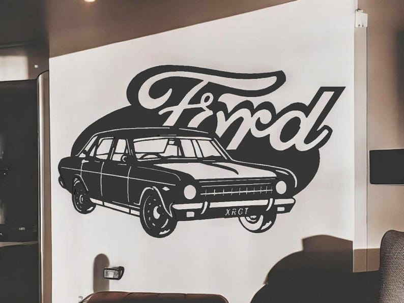 Ford Vintage Retro Car DXF CNC CUTTINGFILE - Old School Classic Car ...
