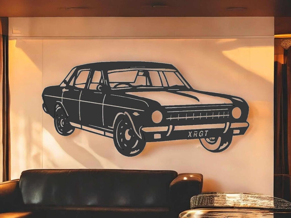 Ford Vintage Retro Car DXF CNC CUTTINGFILE - Old School Classic Car ...