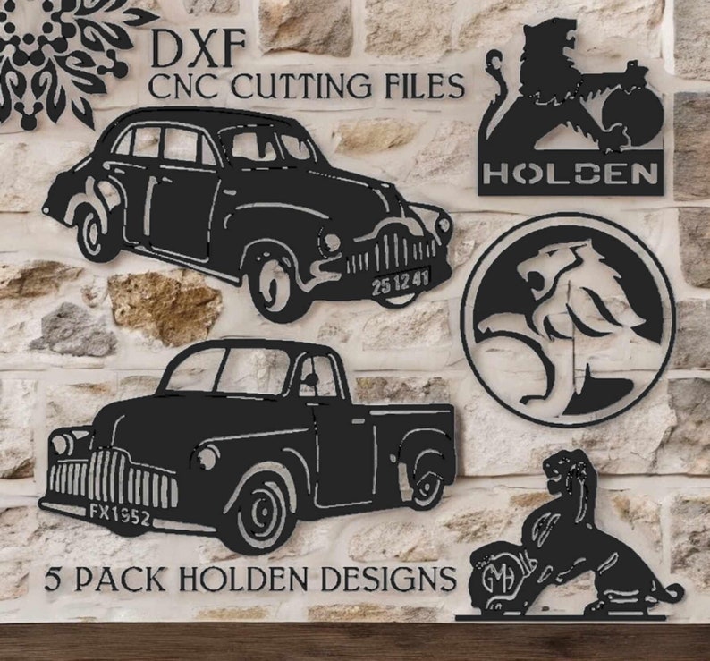 Holden Vintage Retro Car DXF CNC CUTTINGFILE - Classic Car Design ...