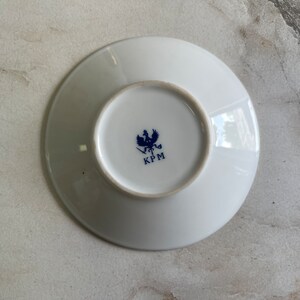 Vintage KPM Germany Blue Gold Porcelain Tea Cup & Saucer - Etsy